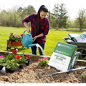 HydraPeat Peat Moss (Large) - 2.75 Cu Ft of All-Natural Reduced Peat Blend Soil Media - 1.1 Compressed Pack Size