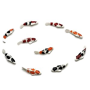 Buy Easy 10 Mix Colorful Koi Fish Fairy Garden Animal Dollhouse Miniature Docoration