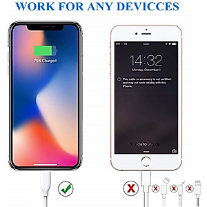 sharllen iPhone Charger Cable Lightning Cable 5 Pack[3/3/6/6/10FT] Fast Charging Cords Syncing Extra Long USB iPhone Charging Cable Compatible iPhone 11/ XS/Max/XR/X/8/8P/7/7P/6/iPad/iPod White