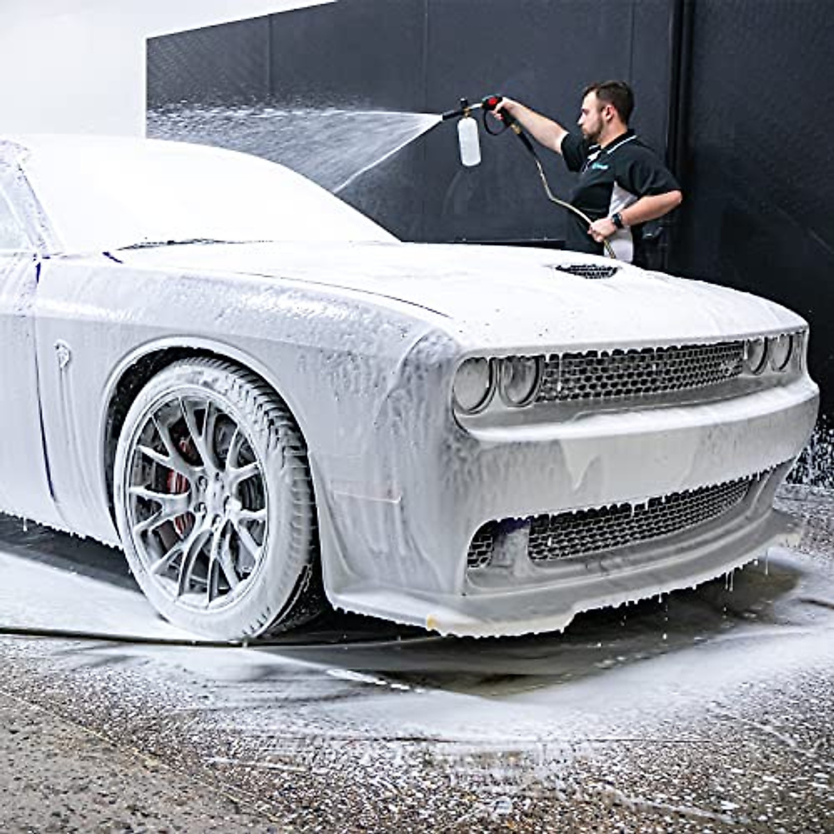 GYEON Quartz Foam - Car Pre Wash Chemical - Ceramic Coating Maintenance - Thick Foam Suds - Perfect for Foam Cannon - Concentrated Pre Wash Remove Loose Dirt and Grime - Great Addition to Car Wash Kit