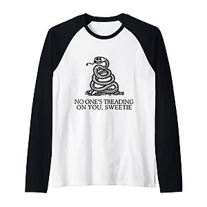 No One's Treading On You Sweetie Raglan Baseball Tee