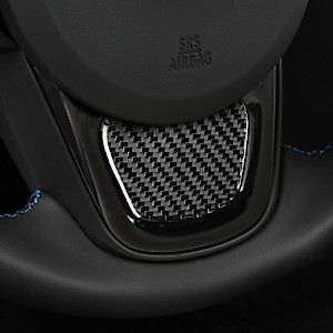 ITrims Car Steering Wheel Bottom Cover for Toyota Supra A90 2019-2022 Steering Wheel Accessories Trim Decoration 1PC Real Carbon Fiber