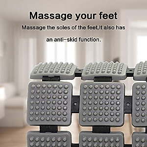 BEMISO Non Slip Massage Bathtub Mat,Shower Mat Non Slip 33.4 x 15.7 Inch Large Size with Suction Cups and Drain Holes Bath Mat for Tub
