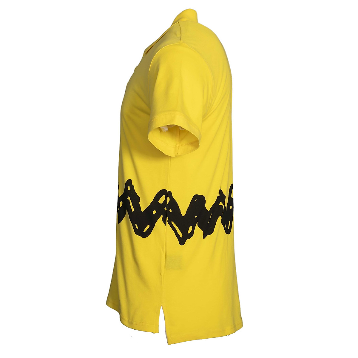 Mad Engine Peanuts Charlie Brown Zig Zag Yellow Shirt Halloween Costume Cosplay