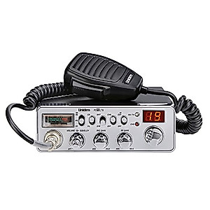 Uniden PC68LTX 40-Channel CB Radio with PA/CB Switch, RF Gain Control, Mic Gain Control, Analog S/RF Meter, Instant Channel 9, Automatic Noise Limiter, and Hi-Cut Switch,Silver