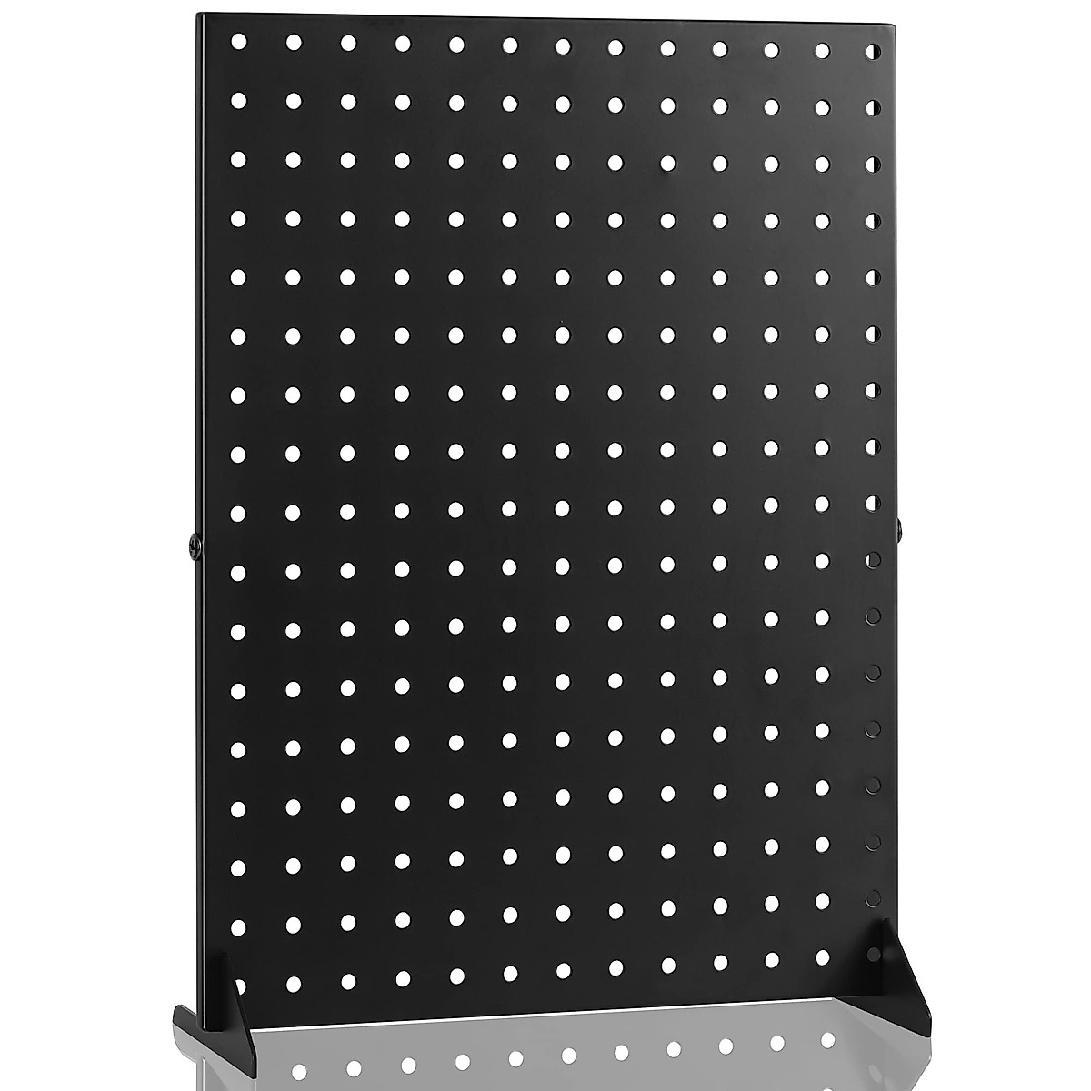 Pegboard Display Stand for Craft Shows & Fairs - Metal Jewelry Retail Display for Selling Accessories, Earring, Pin Stands for Retail Stores, Vendors & Events - 17" x 13”, Black