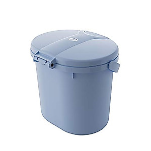 Rotho Babydesign TOP Nappy Pail, with Lid, 11l, 0+ Months, Sky Blue, 20002 0289