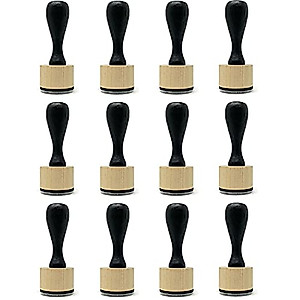 Mini Ink Blending Tools Bulk (12 Pack) Round for Stamp Ink Distressing, Blending, Alcohol Ink, Dabber Tool Applicator and More