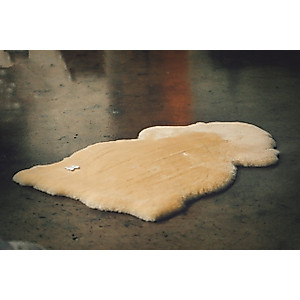 Sheepskin Ranch Double Mattress Cover, 72 in x 24 in, Natural Wool, Machine Washable