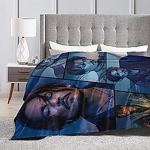 LJYHLAA Flannel Throw Johnny Depp Blanket Beach Blanket Decoration Bedroom Living Room Suitable for Children/Adults Throw Blankets 50"X40"