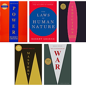 5 Books Set (The 48 Laws of Power; The Laws of Human Nature; The Art of Seduction; The 33 Strategies of War & Mastery) By Robert Greene [PAPERBACK, 2020]