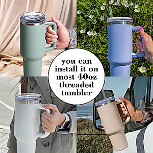 XccMe 40 OZ Tumbler Lids Fit for Stanley Cup,2PACK 100% Leakproof and Spill Proof Splash Replacement 40oz Tumbler Lids,Reusable Tumbler Covers for Stanley and More Coffee Mugs