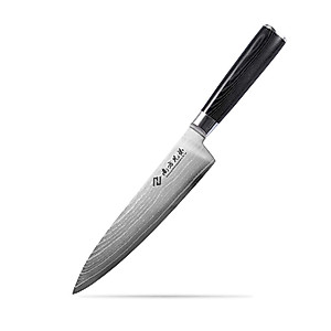 Damascus Cleaver Knife 7", 67-layers damascus steel VG10 Steel Core, Chinese Chef Knives Knife Meat Vegetable Cleaver with Ergonomic Wooden Handle and Gift Box