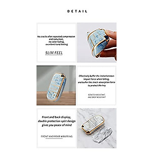 ontto 5-Button Soft TPU Key Fob Cover Fit for Jeep Grand Cherokee Renegade Chrysler 200 300 Dodge RAM Durango Challenger Journey Pink