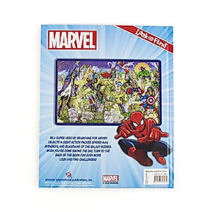 Marvel - Avengers, Guardians of the Galaxy, and Spider-man Look and Find Activity Book - Characters from Avengers Endgame Included - PI Kids