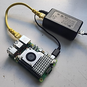 DSLRKIT 5.1V 4A Gigabit USB Type C Active PoE Splitter for for Raspberry Pi 5 RPi5 4B