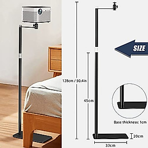 2-Be-Best Projector Stand Projector Floor Stand Mount Adjustable Height 16-50 Inch Projector Mount Universal Projector Stand Behind Sofa Bed 360° Rotation Compatible with XGIMI AuKing Anker TMY