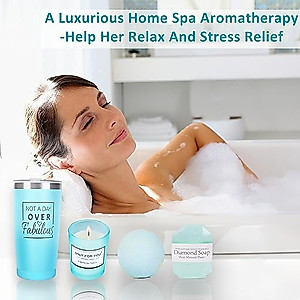 Best Gifts for Women, Birthday Gifts for Women, Unique Gifts Ideas for Mom Sister Wife Best Friend Teacher Nurse Coworker, Thank You Gifts For Women, Relaxing Bath Set with 20 oz Tumbler