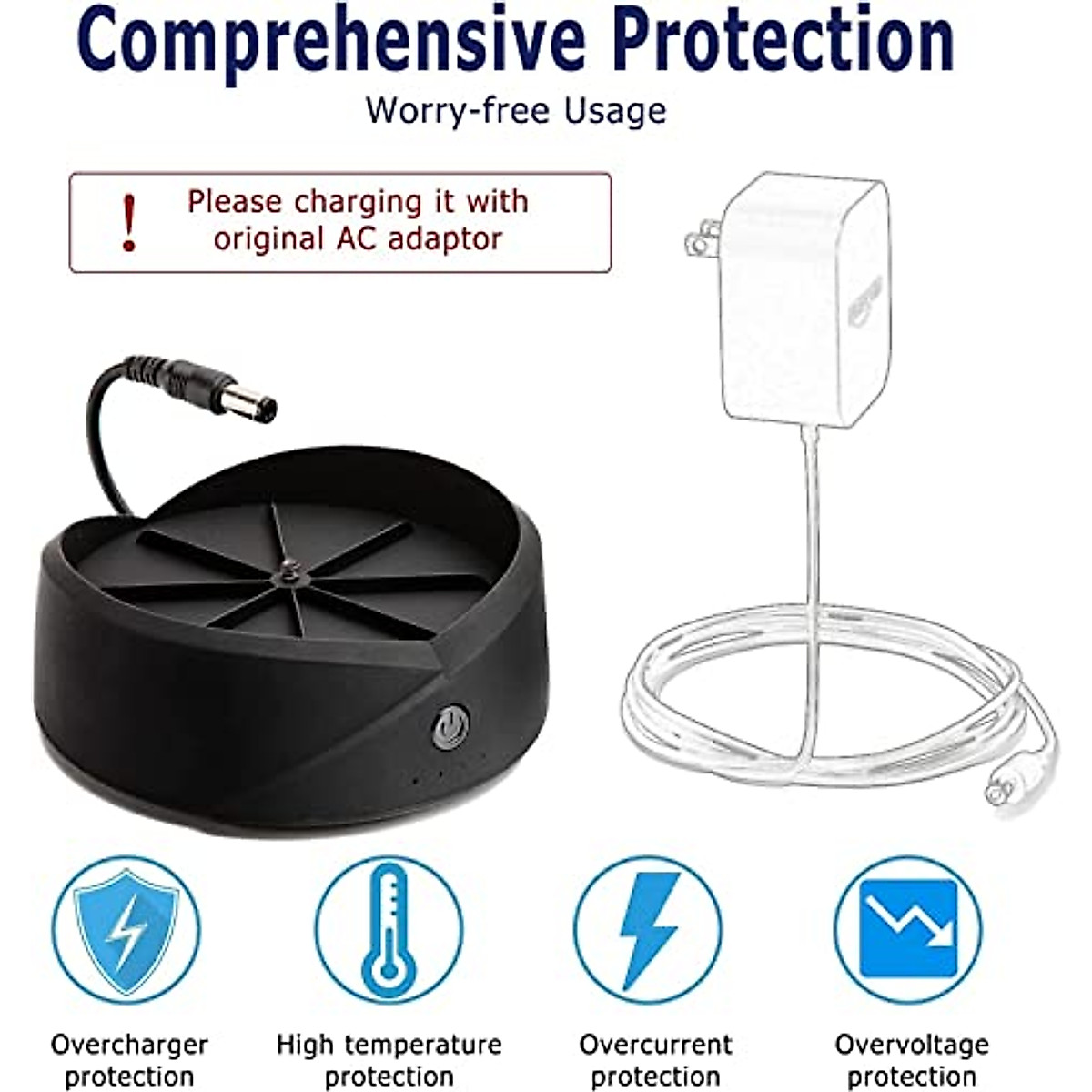Battery Base for Echo 3 & Echo Plus 2 Make Them Portable Not Include The Speaker or Charge Cord ( Upgrade Version)