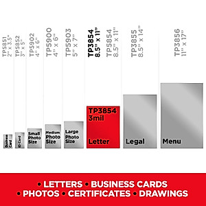 Scotch Thermal Laminating Pouches, 100 Pack Laminating Sheets, 3 Mil, 8.9 x 11.4 Inches, Education Supplies & Craft Supplies, For Use With Thermal Laminators, Letter Size Sheets (TP3854-100)
