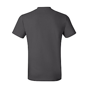Hanes Men's Big and Tall Nano Premium Cotton T-Shirt (Pack of 2), Smoke Gray, 3X-Large