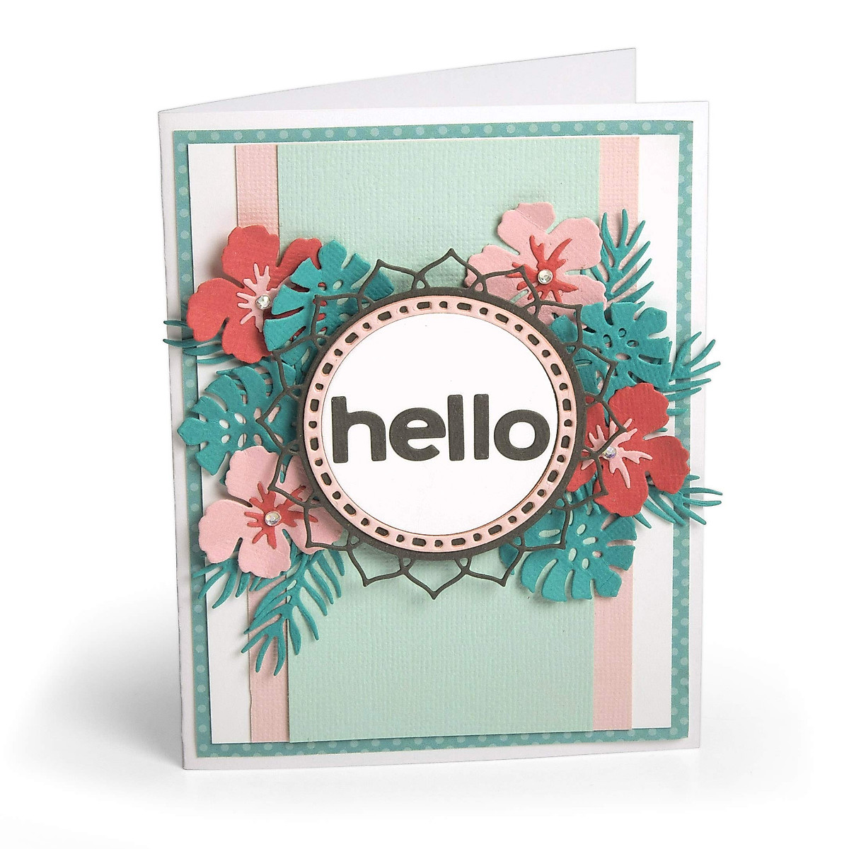 Sizzix Tropical Elements Dies, One Size, Multicolor