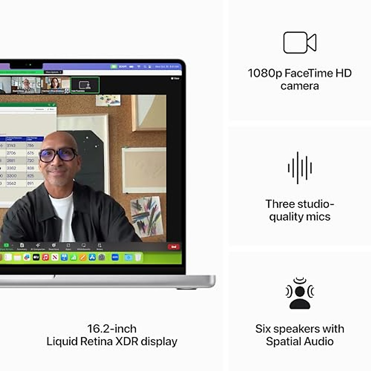 Apple 2023 MacBook Pro Laptop M3 Pro chip with 12‑core CPU, 18‑core GPU: Built for Apple Intelligence, 16.2-inch Liquid Retina XDR Display, 18GB Unified Memory, 512GB SSD Storage; Silver