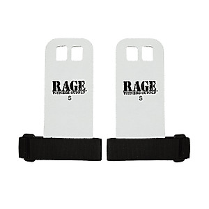 RAGE Fitness Leather Hand Grips, Weightlifting Grips, The Original Palm Grip, X-Small, Small, Medium, Large, X-Large, Weightlifting, Kettlebell, Barbell, Pull-ups, Exercise Training, MADE IN USA