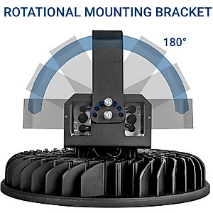 Hyperikon LED UFO High Bay Light 500W (2500 Watt Replacement), Shop and Warehouse Area Lighting, DLC