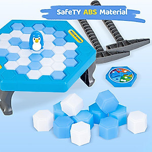SS Save Penguin On Ice Game, Penguin Trap Break ice Activate Family Party Ice Breaking Kids Puzzle Table Knock Block