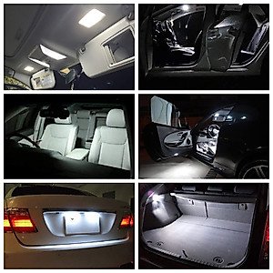13pcs Interior LED Lights Bulb Kit for Ford Taurus 2010 2011 2012 2013 2014 2015 2016 2017 2018 2019 Map Dome Trunk License Plate Lights LED Interior Light Bulbs Package + Install Tool