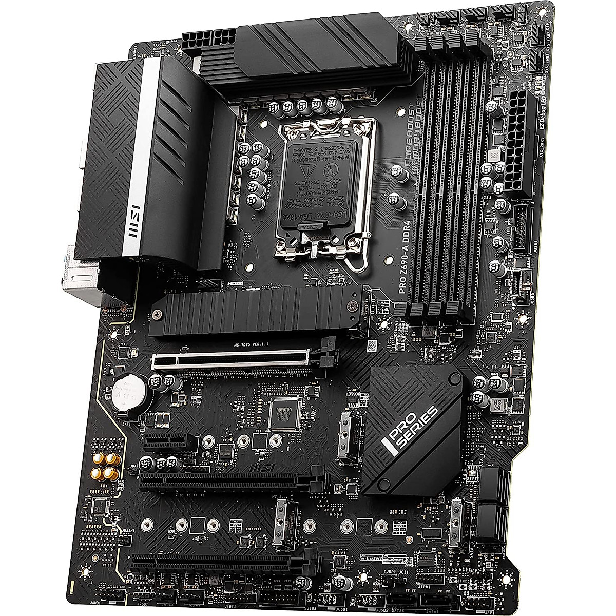 MSI PRO Z690-A DDR4 ProSeries Computer Gaming Motherboard (ATX, 12th Gen Intel Core, LGA 1700 Socket, DDR4, PCIe 4, CFX, M.2 Shield Frozr, HDMI, DisplayPort) Intel PC Motherboards (Renewed)