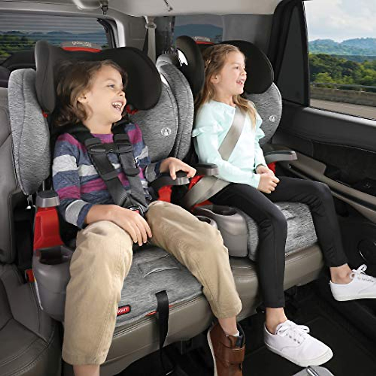 Britax Grow with You ClickTight Harness to Booster Car Seat, Cowmooflage 2.0 SafeWash