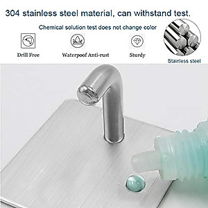 Self Adhesive Hooks, Meirenda Removable Wall Hooks Sticky Hangers Hooks Heavy Duty Kitchen Towel Sticky Adhesive Wall Hanging Hooks for Office Home Robe Keys Bags 4 Pack