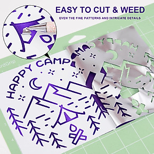 VINYL FROG Matte Metallic Adhesive Vinyl, 12" x6ft Purple Metallic Craft Permanent Vinyl Roll - Metallic Satin Adhesive Vinyl for Home Decor, Mug, Car and Other Stickers