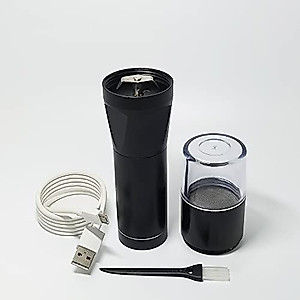 Freetophome Electric Herb Grinder, Spice Crusher Mills, USB Rechargeable, Black, 1.7inch