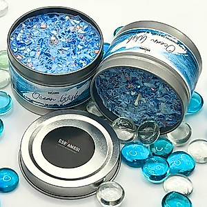 Ocean Scented | Scented Candles for Home | STRONGLY SCENTED | Lasting Aromatherapy | Gifts | Ocean Decor | Handcrafted Usa (Premium Wax, 6oz)