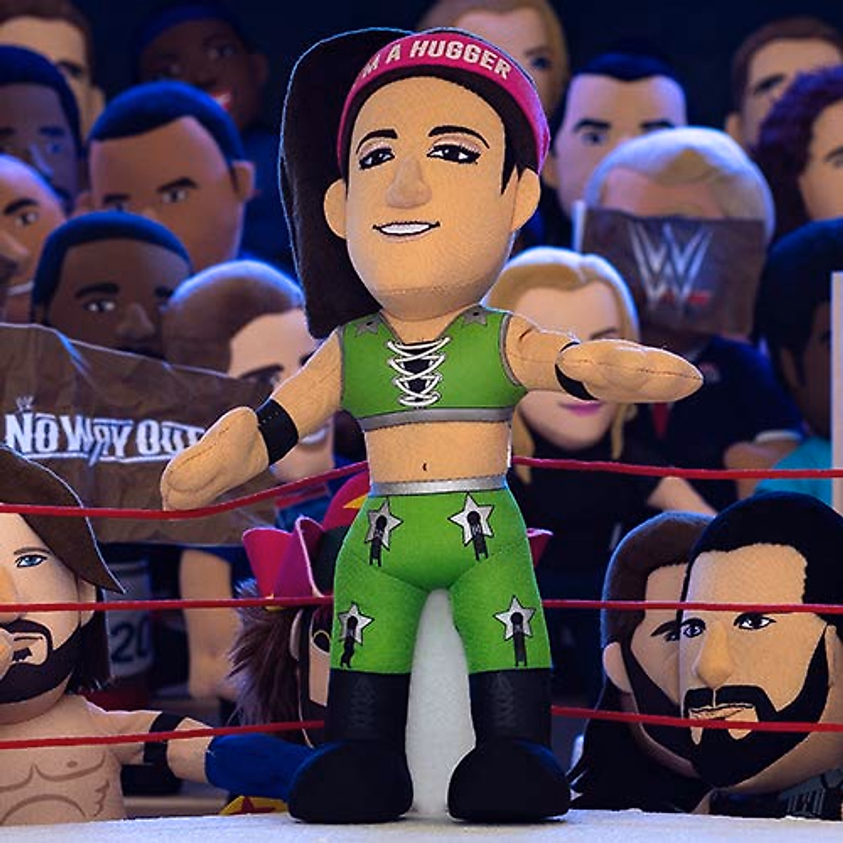 Bleacher Creatures WWE Bayley 10" Plush Figure- A Wrestling Diva for Play or Display
