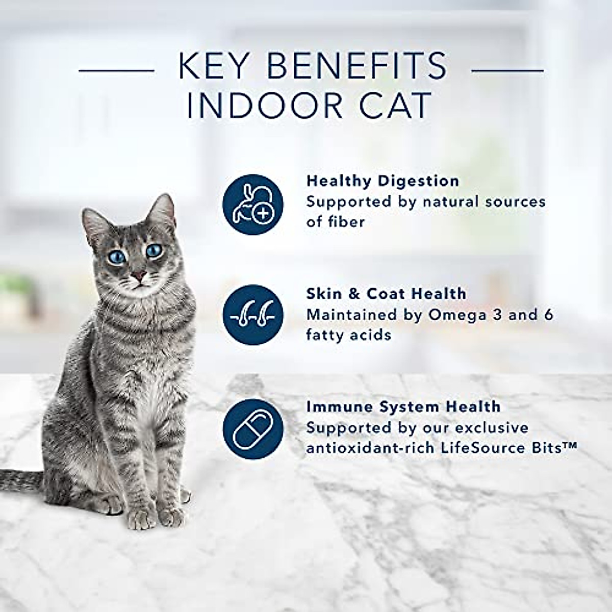 Blue Buffalo Tastefuls Natural Dry Food for Adult Indoor Cats, Salmon & Brown Rice Recipe, 15-lb. Bag