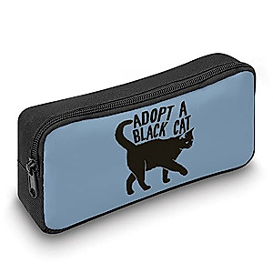 Black Cat Pencil Case Pencil Pouch Coin Pouch Cosmetic Bag Office Stationery Organizer