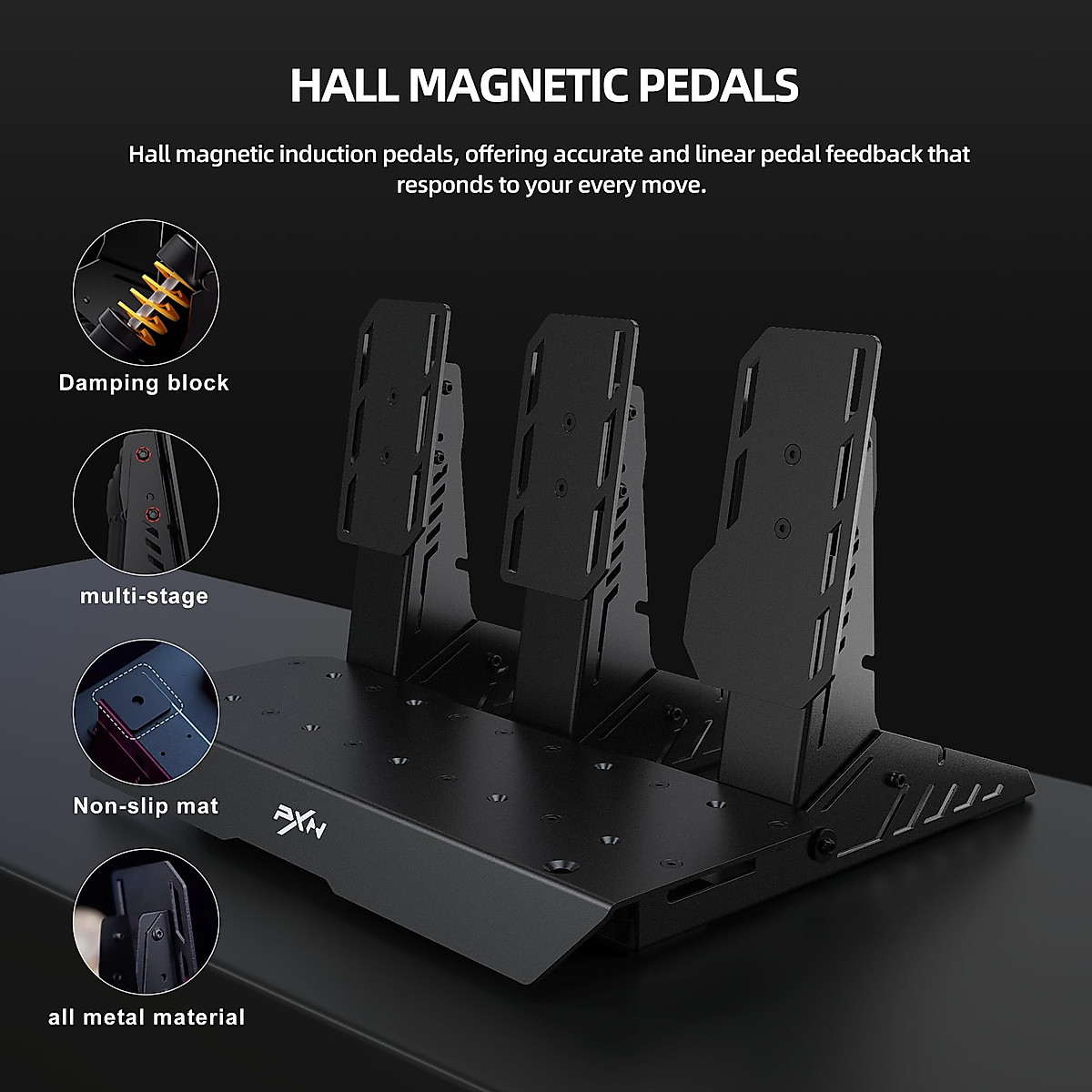 PXN V12 Lite Direct Drive Racing Wheel and Pedal, 4-Metal Paddle Shifter, Quick Release, Driving Force Leather Steering Wheel Compatible with PC, PS4, Xbox one, Xbox series s/x