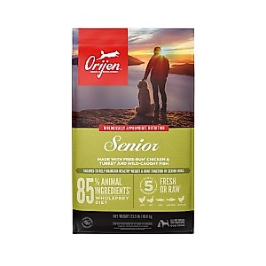 ORIJEN Senior Dry Dog Food, Grain Free Dry Dog Food for Senior Dogs, Fresh or Raw Ingredients, 23.5lb