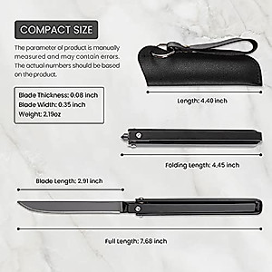 edcfans Pocket Knife for Men, EDC Knives with Glass Breaker, Folding Knife, Slim Gentleman's Knife Suitable for Everyday Carry