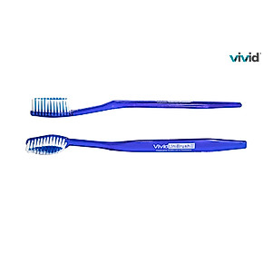 Vivid UniBrush I, 100 Pack Corded Electric Toothbrushes for Adults, Individually Wrapped