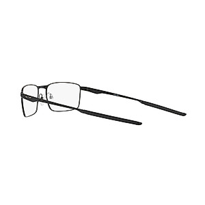 Oakley Men's Ox3227 Fuller Rectangular Prescription Eyeglass Frames, Satin Black/Demo Lens, 57 mm