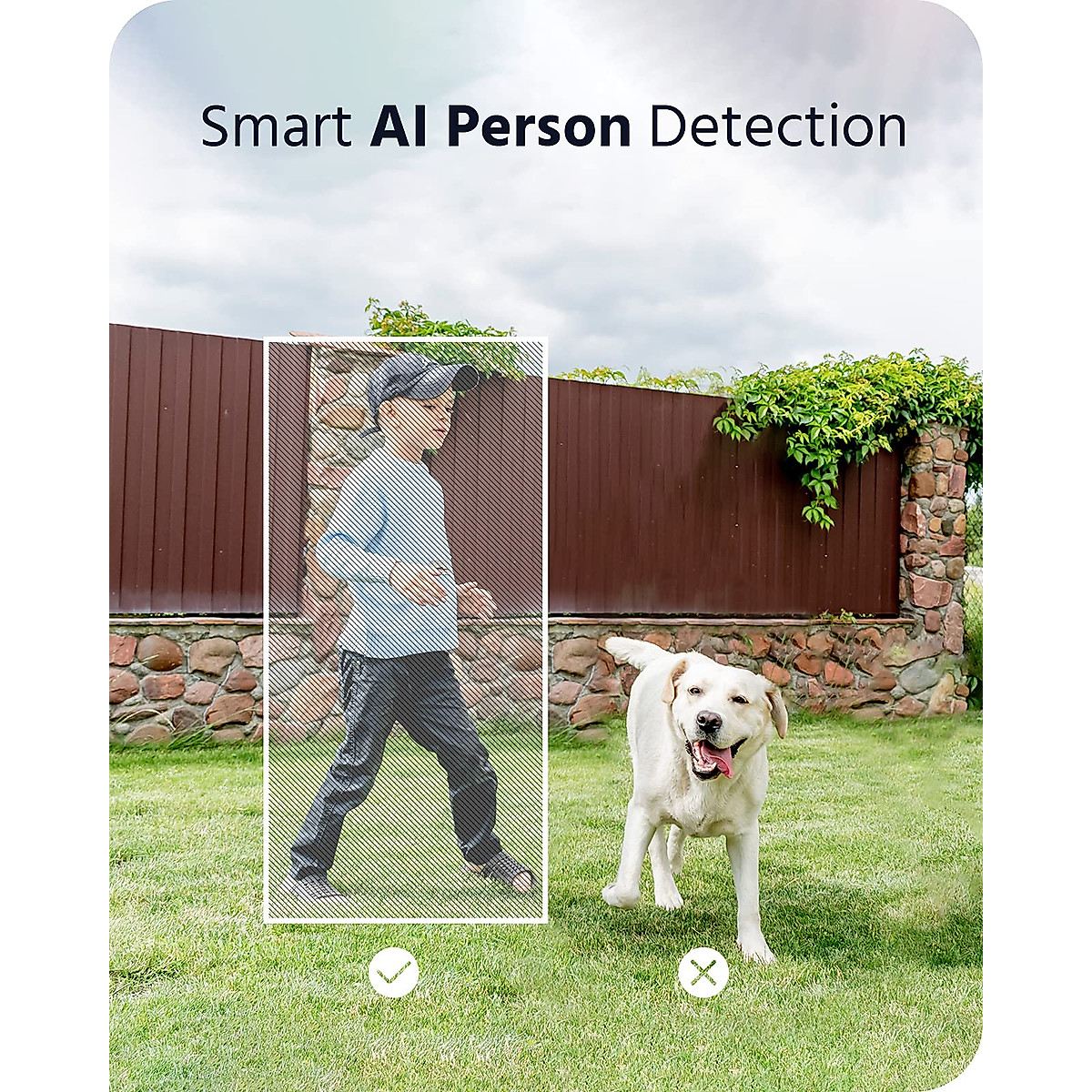 ANNKE [ 2 Pack] 2K Add-On Wi-Fi Outdoor Security Cameras, 3MP Wireless Surveillance IP Cameras with 100ft Night Vision, Compatible with Alexa, IP66 Waterproof, Instant Email Alert