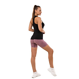 MathCat Workout Tops for Women Seamless Basic Sleeveless Muscle Tank Tops Racerback Athletic Yoga Running Daily Shirts