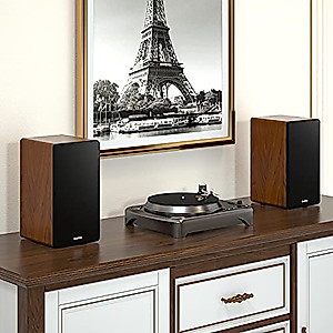 Saiyin Bluetooth Bookshelf Speakers, Powered Speakers with 5 Inch Woofer, Active Bookshelf Speakers 40W X 2, Optical/RCA inputs/Subwoofer Line Out for Turntable, TVs，Computer PC Monitor Speakers