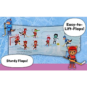Let's Play Hockey! A Lift-a-Flap Board Book for Babies and Toddlers, Ages 1-4