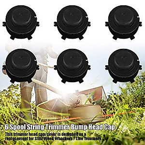 TOPINCN 6pcs/Set Spool String Trimmer Bump Head Cap Cover for Autocut 25-2 FS44 FS55 FS80 Garden Mower Brushcutter Part Accessory